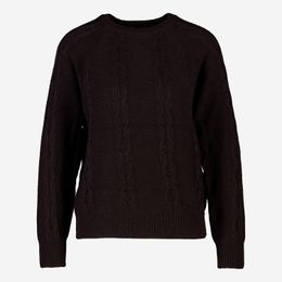 Dunkelbrauner Pullover aus Merinowollmischung