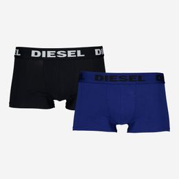 Diesel 2er-Pack Boxershorts in Blau und Schwarz mit gesticktem Logo