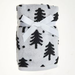 2er-Pack wei&szlig;-schwarze Handt&uuml;cher