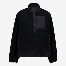 Schwarzes Sweatshirt aus Sherpa