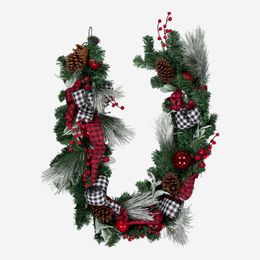 Gr&uuml;ne Weihnachtsdekoration-Kranz 182cm