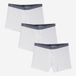 Under Armour 3er-Pack weiße Boxershorts mit Logo