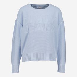 Hellblauer Pullover mit Logo
