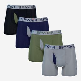Spyder 4er-Pack Mehrfarbige Boxershorts mit Logo
