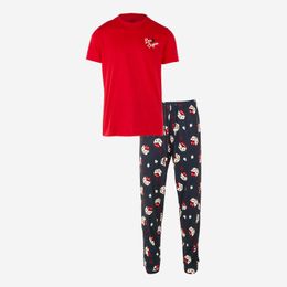 Rot-schwarzes Casino Night Pyjamaset