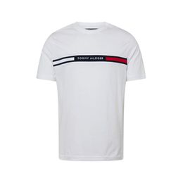 Tommy Hilfiger T-Shirt Herren Größe XL marine / rubinrot / weiß