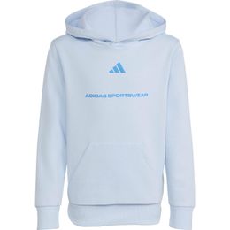 Adidas Hoodie Jungen - blau - Gr. 176 - Baumwolle/Polyester