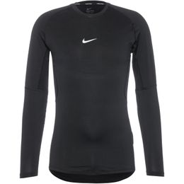 Nike Pro Funktionsshirt Herren - schwarz - Gr. L - Polyester/Elastan
