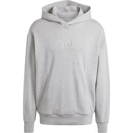 Adidas All Szn Hoodie Herren - grau - Gr. L - Baumwolle