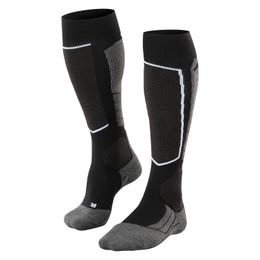 Falke Falke sk2 Wool Black-Mix Socken - schwarz - Gr. 46-48 - Merinowolle/Polyamid