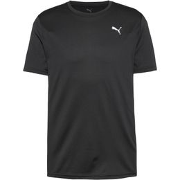 Puma M Tad Essentials Solid Cat Small Cat Funktionsshirt Herren - schwarz - Gr. L - Polyester