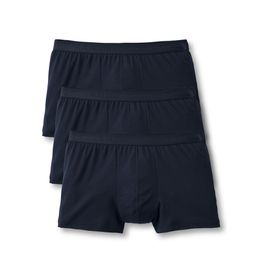 Calida Herren Boxershorts "Natural Benefit", Gr. S, blau, Single Jersey, Obermaterial: 95% Baumwolle, 5% Elasthan, gemustert, Unterhosen, Single