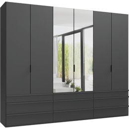 wimex Faltt&uuml;renschrank "Oxford by fresh to go, in der Breite 300cm, in 2 H&ouml;hen erh&auml;ltlich", Grafit, B/H/T: 300cm x 236cm x 58cm, Schubladen: 9 Stk.
