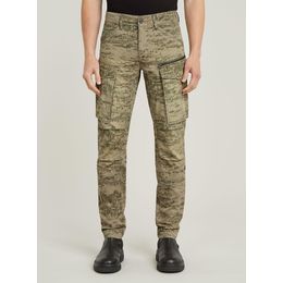 G-Star Raw Cargohose G-STAR "Rovic Zip 3D Regular Tapered Hose", Damen, Gr. 36, Länge 36, light toggee shadow camo, Obermaterial: 100% Baumwolle, Hosen Cargohose