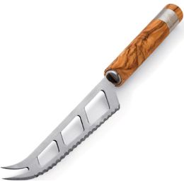 K&auml;semesser "Acero", Klingenl&auml;nge 18cm, braun, BERARD FRANCE 1892, Kochmesser, mit Edelstahlklinge und Olivenholzgriff, extrem scharf, 20 cm