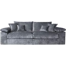 Big-Sofa Home Affaire, B:246cm T:123cm, grau, 100% Polyester, Sofas, "Soft&Cosy XL, B: 246 cm - OTTO. Verl&auml;ssliche Qualit&auml;t.", Mega-Sofa, Cord oder