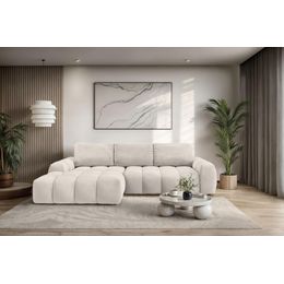 Ecksofa OTTO HOME, B:270cm H:84cm T:166,5cm, beige, 100% Polyester, Wohnzimmer, Sofas, "AZITA L-Form, 270 cm - OTTO. Verlässliche Qualität.", L-Form