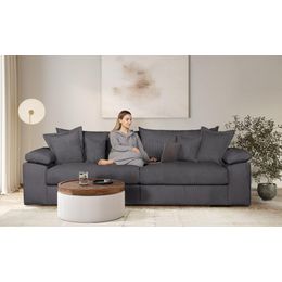 Big-Sofa Home Affaire, B:246cm T:123cm, grau, 100% Polyester, Sofas, "Soft&Cosy XL, B: 246 cm - OTTO. Verlässliche Qualität.", Mega-Sofa, Cord oder