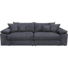 Big-Sofa Home Affaire, B:246cm T:123cm, grau, 100% Polyester, Sofas, "Soft&Cosy XL, B: 246 cm - OTTO. Verl&auml;ssliche Qualit&auml;t.", Mega-Sofa, Cord oder