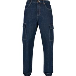 Southpole Herren Bequeme Jeans "Southpole Herren Southpole Denim With Cargo Pockets"indigo raw, Gr. 30, unifarben, 100% Baumwolle, Jeans