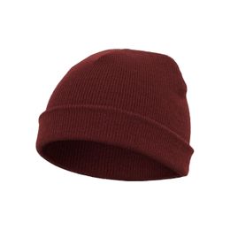 Beanie Flexfit "Flexfit Unisex Heavyweight Beanie", Damen, Gr. onesize, maroon, Kunstfaser, M&uuml;tzen Beanie