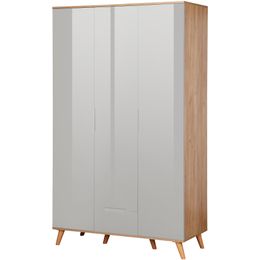 Kleiderschrank OTTO HOME, B:120cm H:203cm T:52cm, grau, FSC-zertifizierter Holzwerkstoff, Schlafzimmer, Schränke, "Lund Schlafzimmerschrank