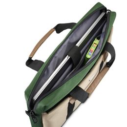 Hama Laptoptasche "Notebooktasche f&uuml;r 34-36 cm (13,3 -14,1 Zoll), Trolleyband", B/H/T: 39cm x 31cm x 5cm, gr&uuml;n, Taschen, Recyceltes Polyester,