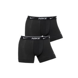 NIKE UNDERWEAR Herren Trunk "TRUNK 2PK", Gr. L, schwarz, Jersey, Obermaterial: 95% Baumwolle, 5% Elasthan, unifarben, Unterhosen, mit Logo-Elastikbund
