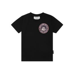 Philipp Plein Jungen T-Shirt "Money"02, schwarz, Gr. 14, Obermaterial: 100% Baumwolle, Shirts