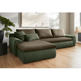Ecksofa Home Affaire, B:285cm H:85cm T:176cm, grün, 100% Polyester, Wohnzimmer, Sofas, "Win L-Form, B: 285 cm - OTTO. Verlässliche Qualität.",