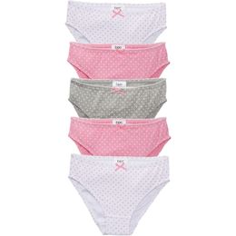 bonprix Kinder Slip, Gr. 128, rosa, Obermaterial: 95% Baumwolle, 5% Elasthan, Unterhosen