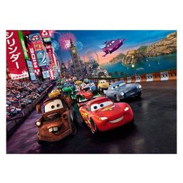 Komar Fototapete "Cars Race - Gr&ouml;&szlig;e 254 x 184 cm", B/L: 254mm x 184mm, Rollen: 4 St., bunt, Schlafzimmer, Tapeten, Kinderzimmer