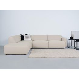 Ecksofa Home Affaire, B:310cm H:72cm T:250cm, beige, 100% PES, Wohnzimmer, Sofas, "Myrland Wohnlandschaft", Breite 241 cm, Chenille, Easy Clean