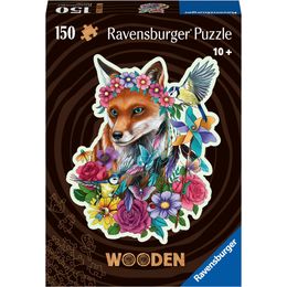 Ravensburger Kinder Puzzle "Wooden, Bunter Fuchs", bunt, B:20cm H:27cm, Puzzles, Made in Europe