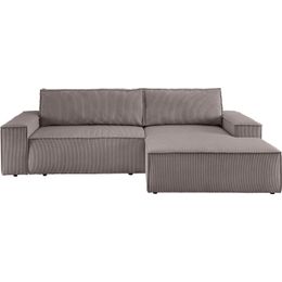 Ecksofa OTTO HOME, B:267cm H:85cm T:167cm, braun, 100% Polyester, Wohnzimmer, Sofas, "SHERWOOD Cord L-Form, 267 cm - OTTO. Verl&auml;ssliche Qualit&auml;t.",