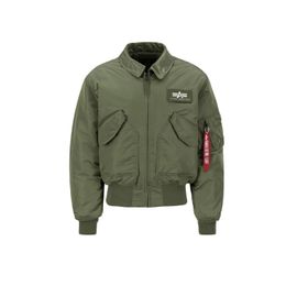 Herren Bomberjacke "Alpha Industries Men - Bomber Jackets CWU-45 Heritage", grün, Gr. XS, Alpha Industries, Shell: 100% Nylon, Lining: 100% Nylon,