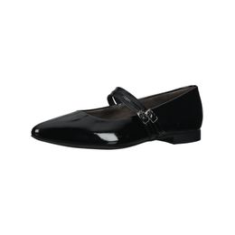 Paul Green Damen Riemchenballerina "Paul Green Ballerinas Leder/Textil", Gr. 35,5schwarz lack, Leder, Textil, Schuhe