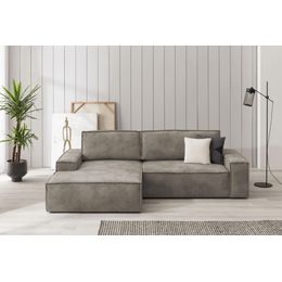 Ecksofa Home Affaire, B:267cm H:85cm T:167cm, grau, 100% Polyester, Wohnzimmer, Sofas, "SHERWOOD L-Form, 267 cm - OTTO. Verl&auml;ssliche Qualit&auml;t.",