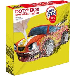 DIAMOND DOTZ Kinder Kreativset "Diamond Painting Rennauto", bunt, Kreativsets
