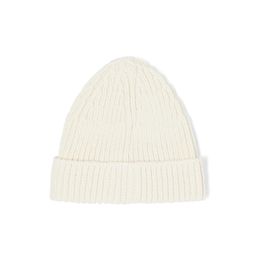 Mustang Damen Beanie "Damen Style Elaine"sanftes wei&szlig;, Strick, 50% Baumwolle, 50% Polyacryl, M&uuml;tzen