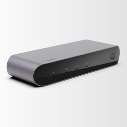 Belkin Laptop-Dockingstation "Connect Pro Thunderbolt 4 Dock", B:21,8mm H:12,6mm T:14,2mm, grau, Dockingstationen, inklusive Thunderbolt 4 Kabel (0,8