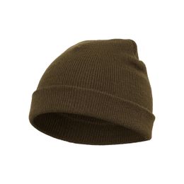 Beanie Flexfit "Flexfit Unisex Heavyweight Beanie", Damen, Gr. onesize, olive, Kunstfaser, M&uuml;tzen Beanie