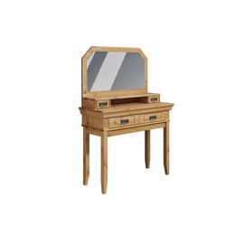Schminktisch OTTO HOME, B:96cm H:136cm T:39cm, beige, Tische, "Vinales, Konsole f&uuml;r den Flur", Aus massiver Kiefer, mit Fr&auml;sungen