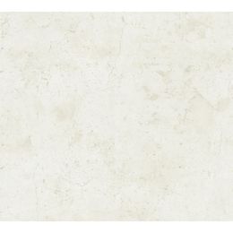 A.S. Cr&eacute;ation A.S. Cr&eacute;ation Vliestapete 'Shades of White' Betonoptik creme/wei&szlig; 0,53 x 10,05 m