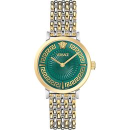 Versace Damen Quarzuhr "GRECA FORTUNA", gold, Armbanduhren, Armbanduhr, Damenuhr, Swiss Made, Edelstahlarmband, analog