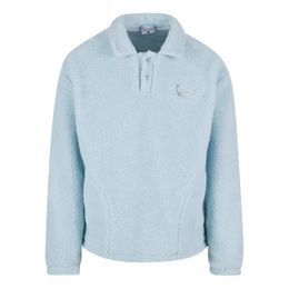 Karl Kani Damen Poloshirt "Karl Kani Metal Signature Teddy Polo"lightblau, Gr. S, bedruckt, 100% Polyester, Shirts