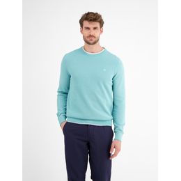 Lerros Herren Strickpullover "Lerros Leichter Strickpullover, gerippt"coastal blau, Gr. XXL, 100% Baumwolle, Pullover