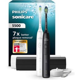Damen Elektrische Zahnbürste "Series 5500 HX7119/02", schwarz, PHILIPS SONICARE, B:11,9cm H:23,2cm T:17,3cm, Elektrozahnbürsten, mit