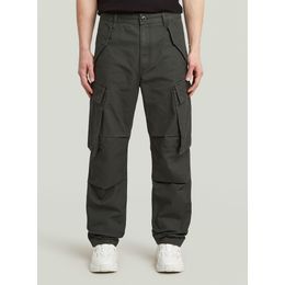 G-Star Raw Cargohose G-STAR "R-3N Regular Straight Cargohose", Damen, Gr. 35, Länge 34, asfalt, Obermaterial: 100% Baumwolle, Hosen Cargohose