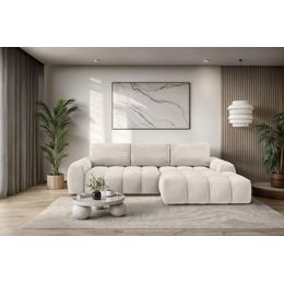 Ecksofa OTTO HOME, B:270cm H:84cm T:166,5cm, beige, 100% Polyester, Wohnzimmer, Sofas, "AZITA L-Form, 270 cm - OTTO. Verl&auml;ssliche Qualit&auml;t.", L-Form